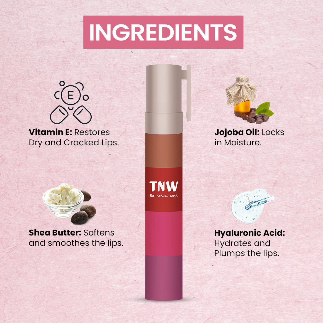Lipstack- Stackable Lipstick | 4 in 1 – The Natural Wash