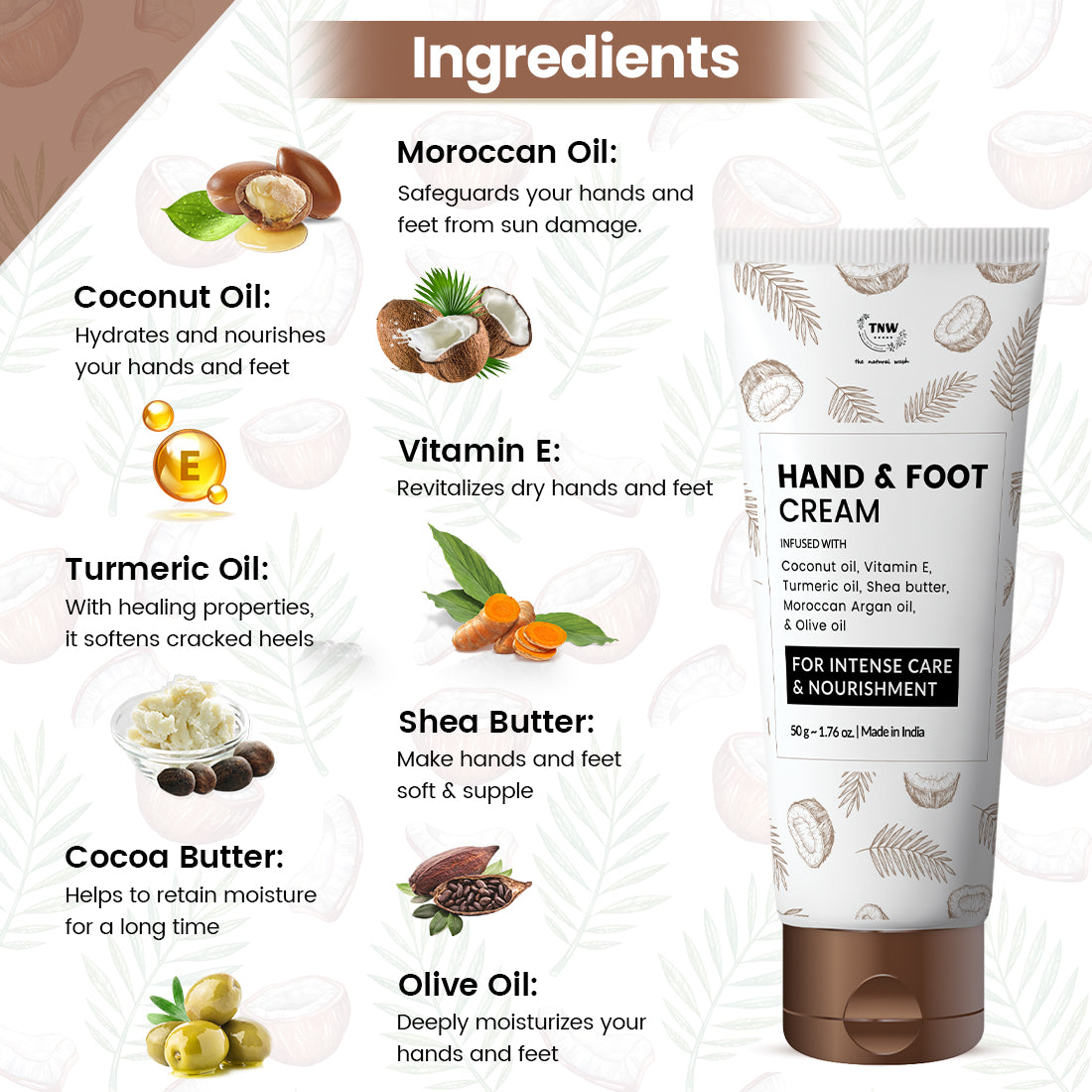 Hand & Foot Cream for Nourished Skin- The Natural Wash